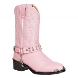 Durango Youth Pink Rhinestone Western Boot BT568